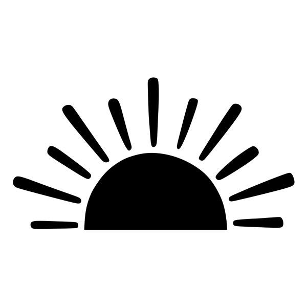 Vinilo decorativo Medio sol