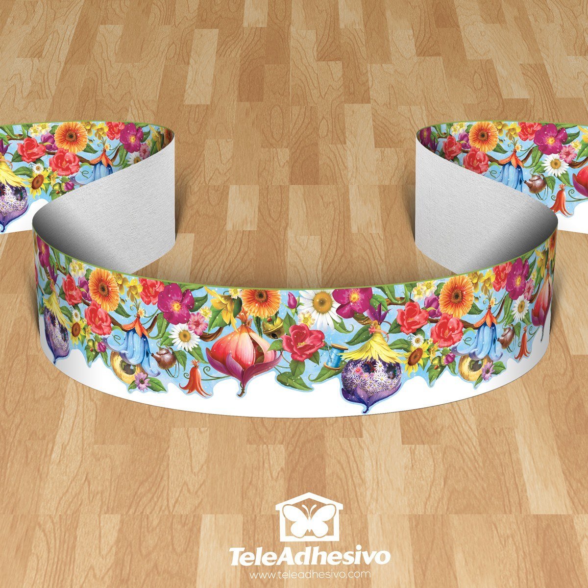 Cenefas de flores y mariposas - Imagui