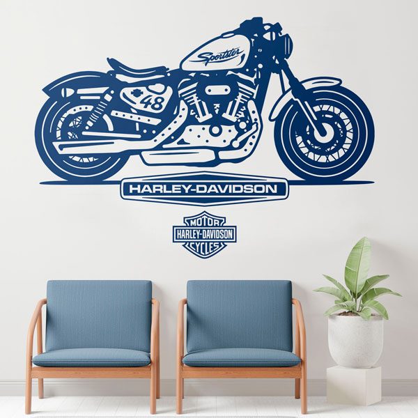 Vinilo Decorativo Harley Davidson Sportster | TeleAdhesivo.com Vinilo Decorativo Harley Davidson Sportster | TeleAdhesivo.com