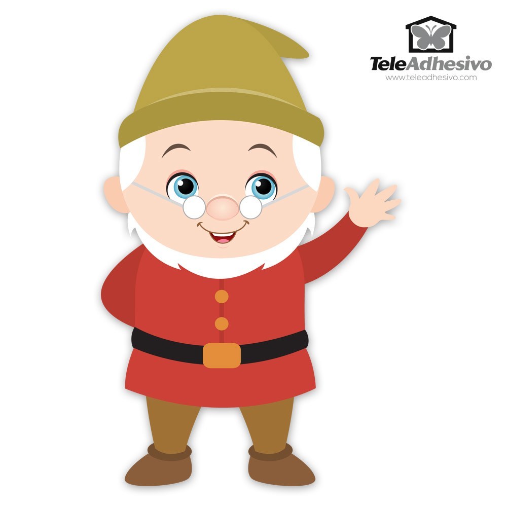 Vinilo infantil Enanito Sabio